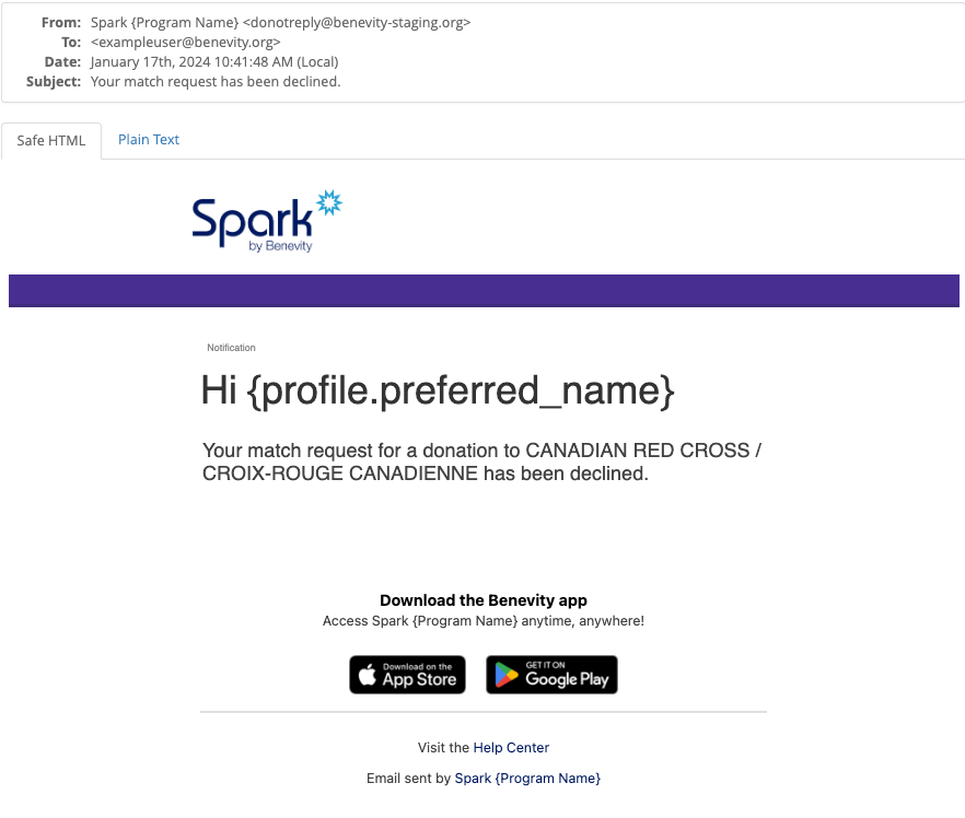 System-generated emails – B-Hive
